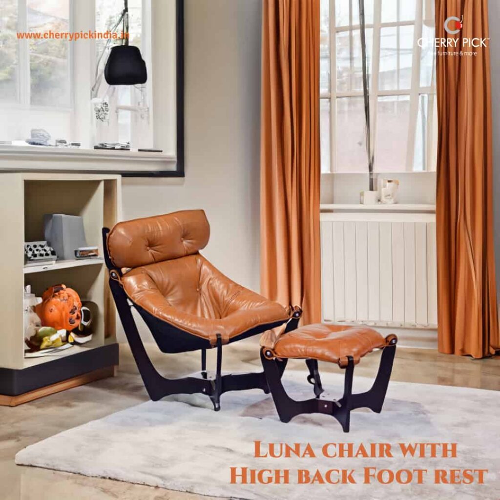 Buy Luna High Back Foot Rest Relaxing Chair In Bangalore
