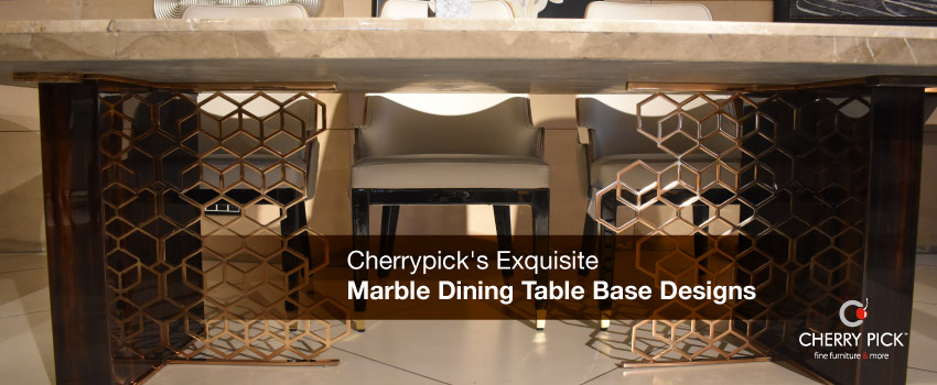 Cherrypick's Exquisite Marble Dining Table Base Designs