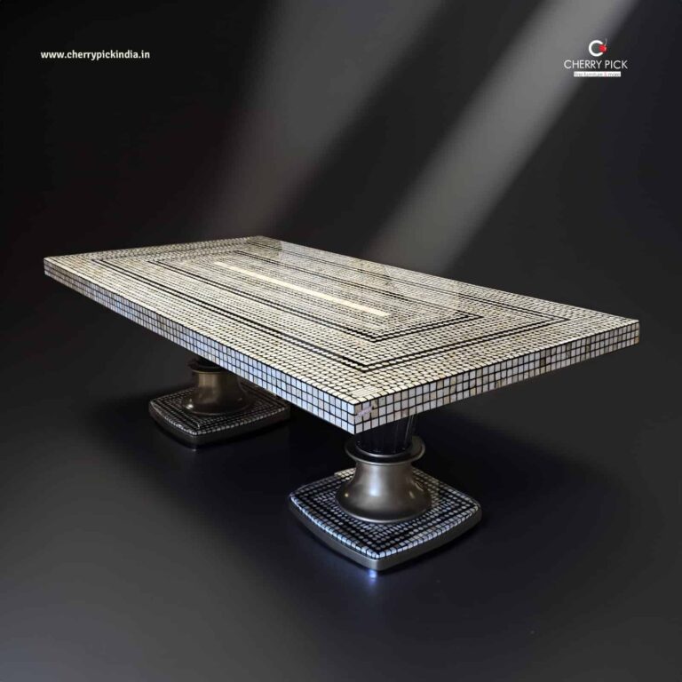 INLAY DINING TABLE (8 SEATER) - Cherrypick India